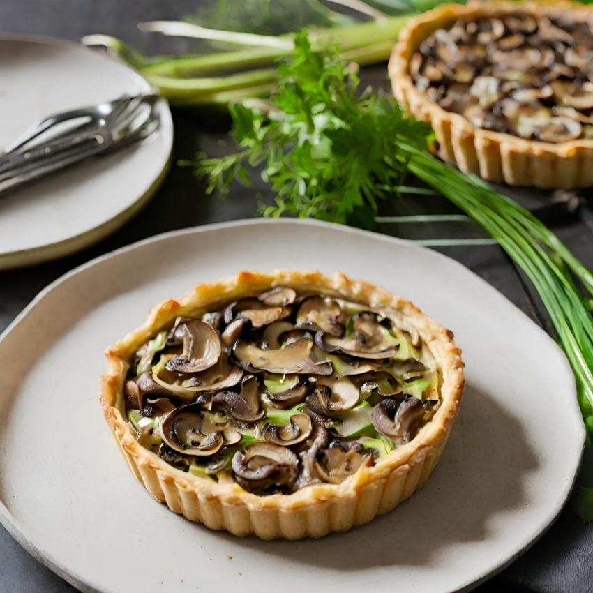 Wild Mushroom and Leek Tart – Forage.